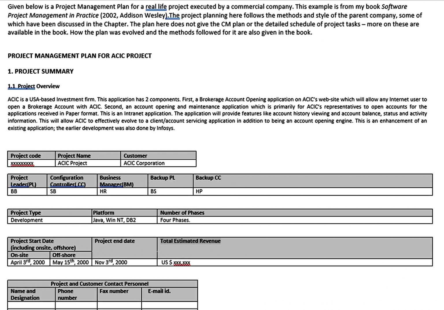 Best Project Plan Template | Mous Syusa
