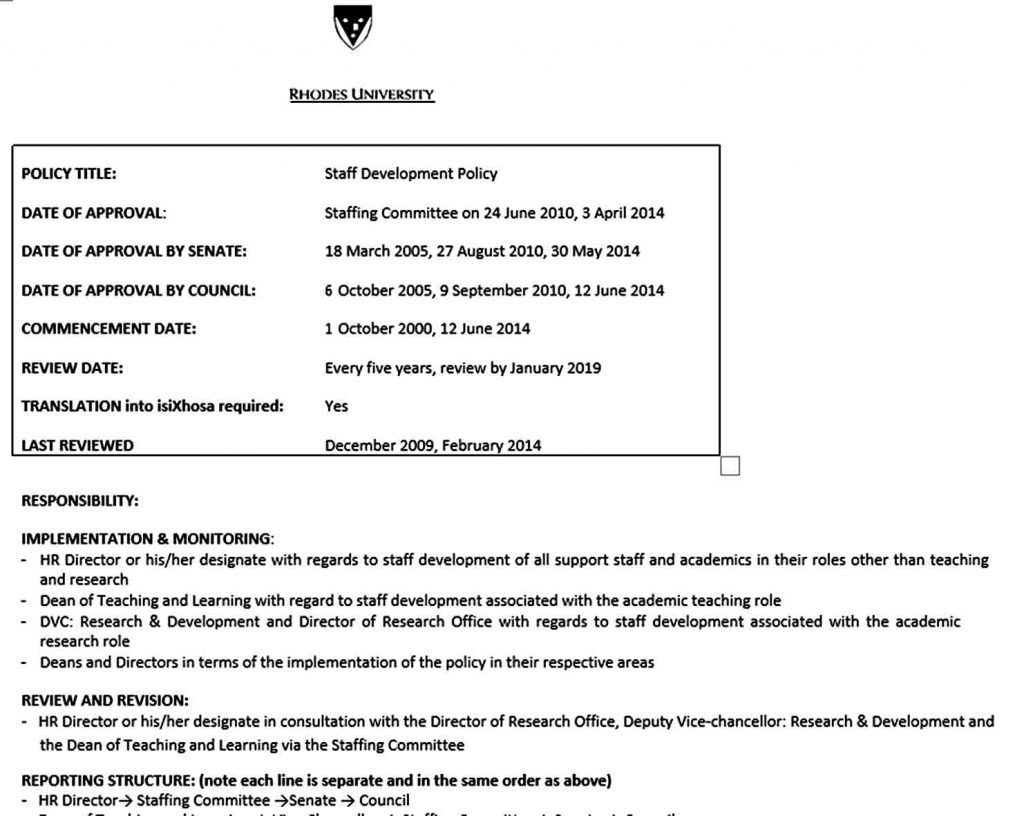 Academic Staff Development Plan Template | Mous Syusa