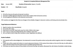 Behavior Modification Plan Template | Mous Syusa