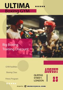 3+ Boxing GYM Flyer Templates | Mous Syusa