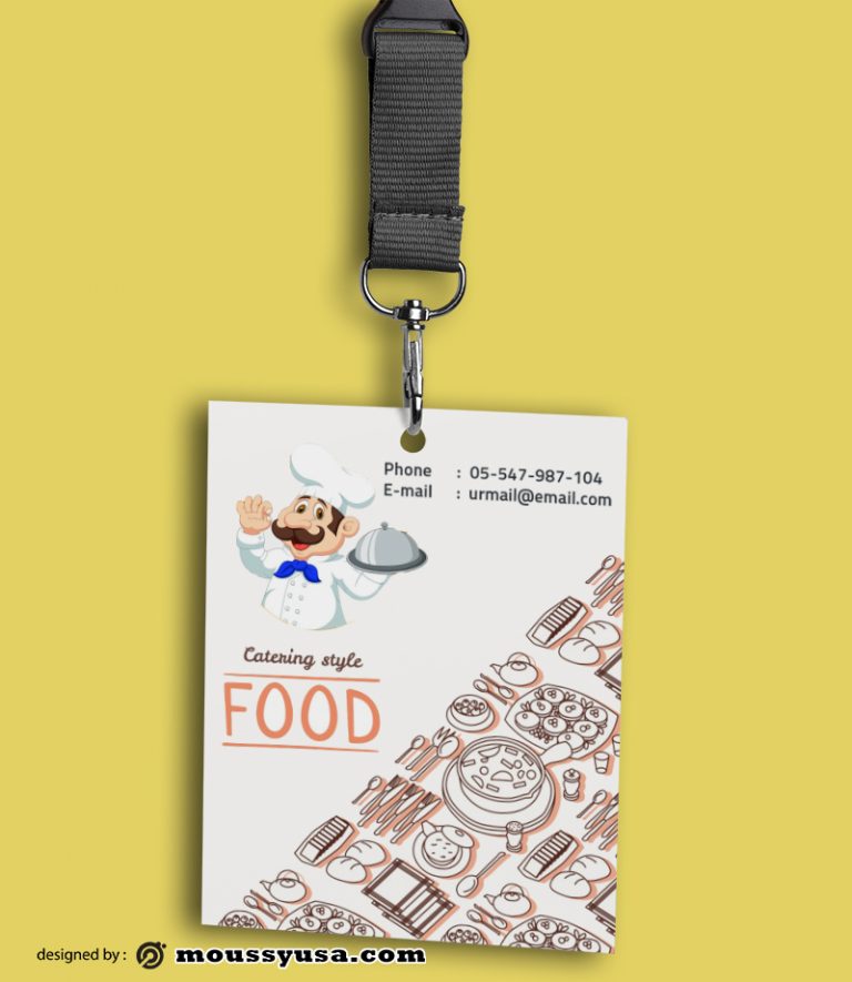 3+ Catering Service Id Card Templates Sample | Mous Syusa
