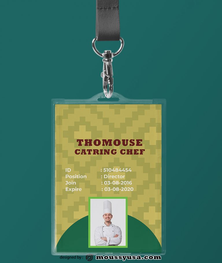 3+ Catering Service Id Card Templates Sample | Mous Syusa