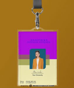3+ Interior Designer Id card Templates Ideas | Mous Syusa