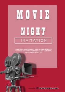 3+ Movie Night Invitation Templates Sample | Mous Syusa