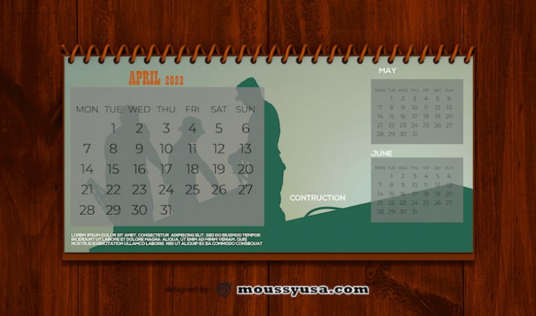 3+Construction Calendar Templates Ideas | Mous Syusa