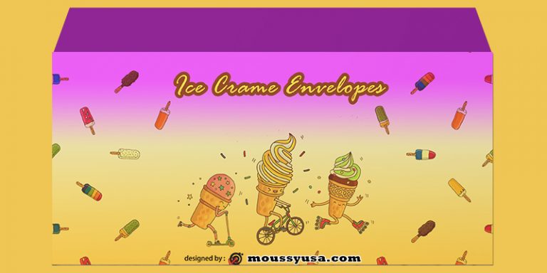 3+ Ice Cream Envelope Templates Sample | Mous Syusa