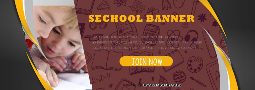 3+ School Banner template | Mous Syusa