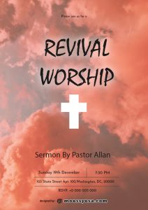 3+ Revival Flyer customizable Templates Ideas | Mous Syusa