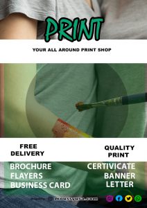 3+ Free Print Shop Flyer template | Mous Syusa