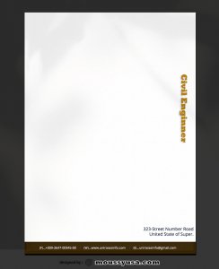 3+ Civil Engineer Letterhead template sample | Mous Syusa