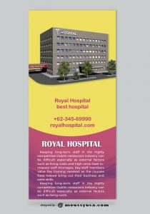 3+ Hospital Rack Card template sample | Mous Syusa