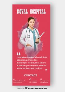 3+ Hospital Rack Card template sample | Mous Syusa
