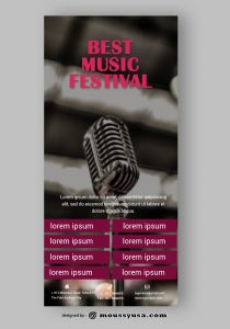 3+ Music Festival Rack Card Templates Ideas | Mous Syusa