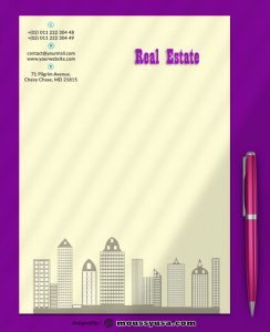 3+ Real Estate Letterhead Templates Example | Mous Syusa