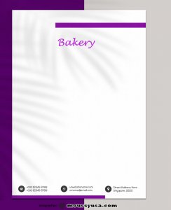 3+ Bakery Letterhead template Templates Sample | Mous Syusa