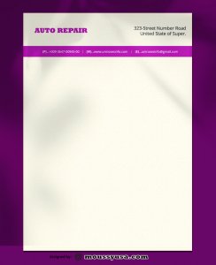 3+ Auto Repair Letterhead template ideas | Mous Syusa