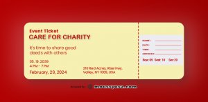 3+ Charity Ticket template ideas | Mous Syusa