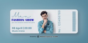 3+ Fashion Show Ticket template sample | Mous Syusa