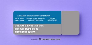 3+ Graduation Ticket template sample | Mous Syusa