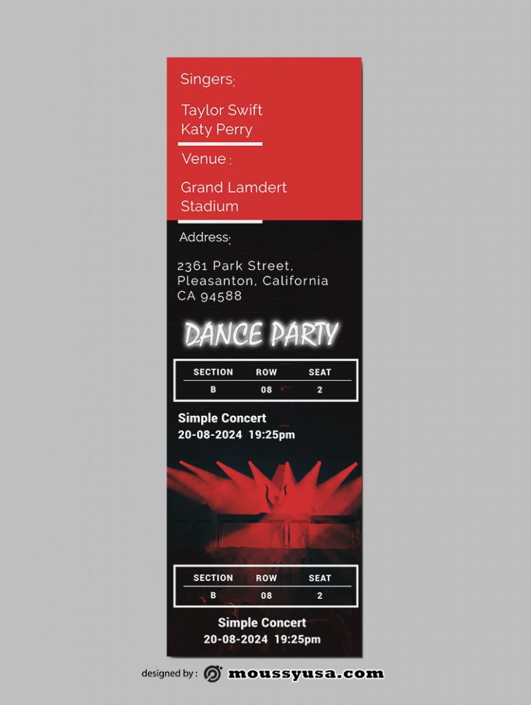 3+ Party Ticket template ideas | Mous Syusa