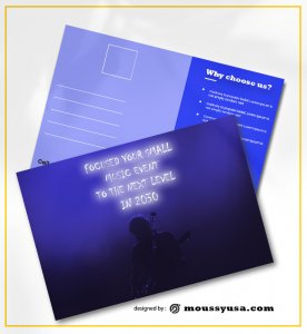3+ Music Event Postcard template example | Mous Syusa