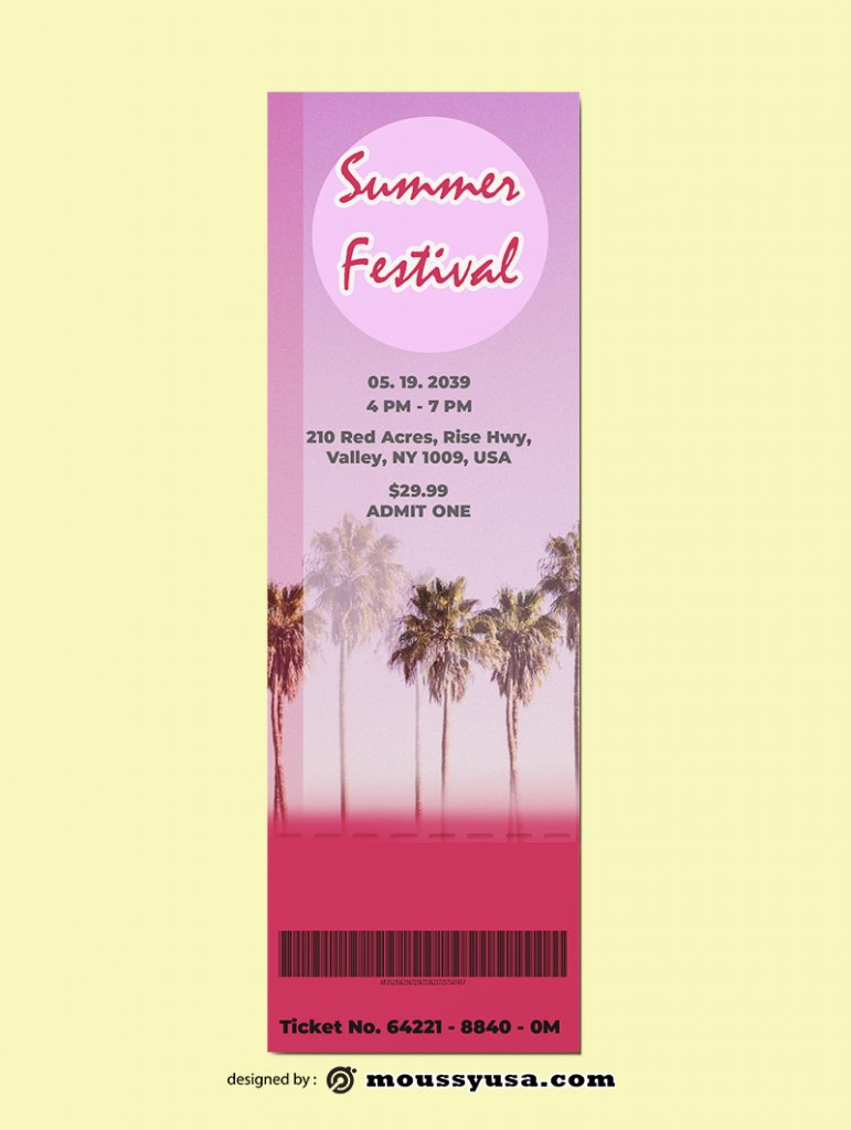 3+ Summer Festival Ticket template ideas | Mous Syusa
