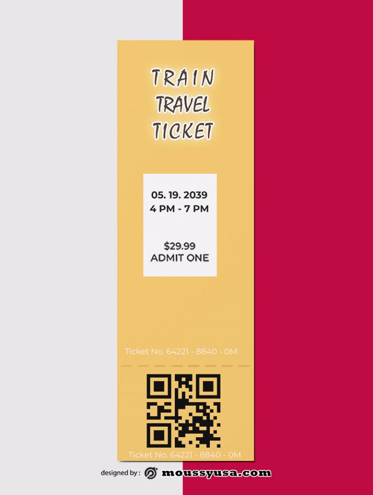 3+ Train Ticket template sample | Mous Syusa