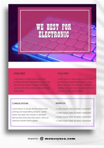 3+ Electronics Data Sheet template | Mous Syusa