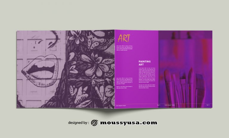 3+ Art Magazine template example psd design | Mous Syusa