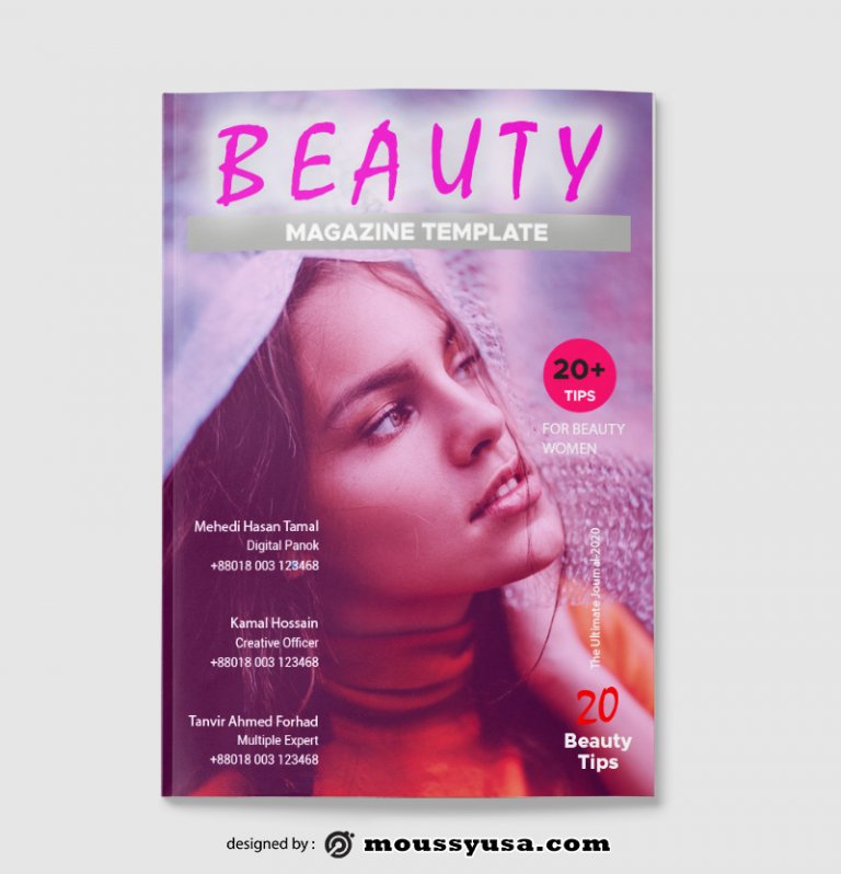 3+ Beauty Magazine template free | Mous Syusa