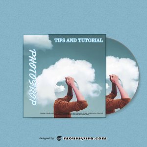 10+ Printable CD Cover Template example psd design | Mous Syusa
