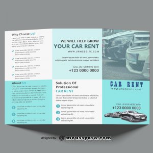 3+ Car Rental Brochure template example | Mous Syusa