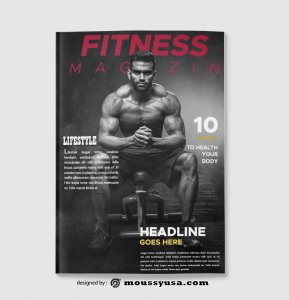 3+ Fitness Magazine template in PSD | Mous Syusa
