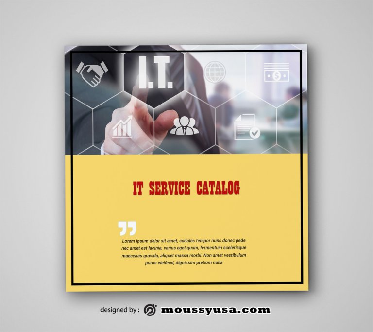 3+ IT Service Catalog template example psd design | Mous Syusa