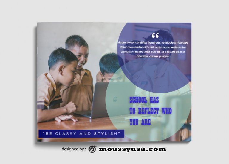 3+ School Magazine template free psd | Mous Syusa