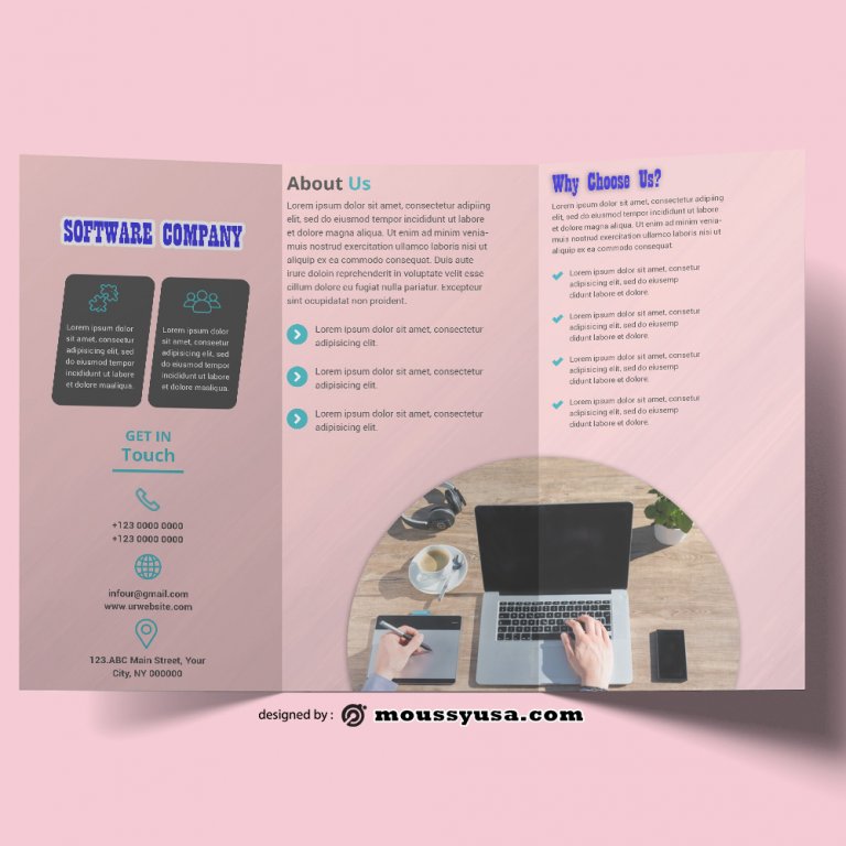 3+ Software Company Brochure template | Mous Syusa