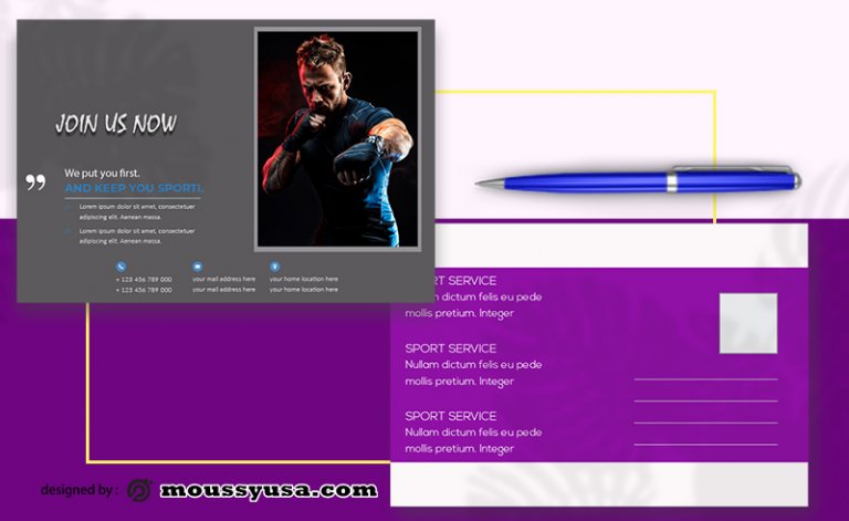 3+ Sport Postcard template ideas | Mous Syusa