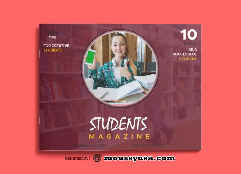 3+ Student Magazine template free | Mous Syusa