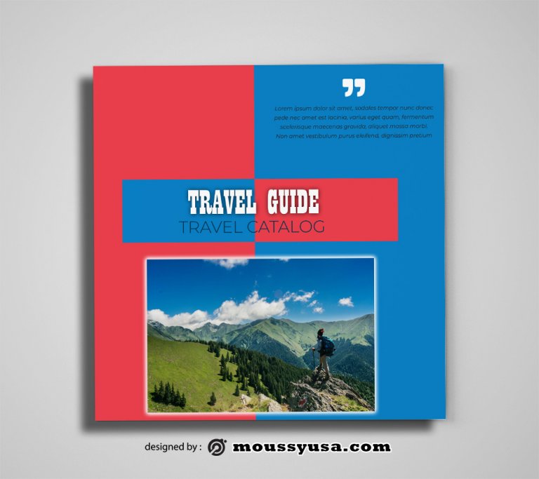 3+ Travel Guide Catalog template | Mous Syusa
