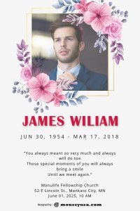 10+ Funeral Program Template example psd design | Mous Syusa