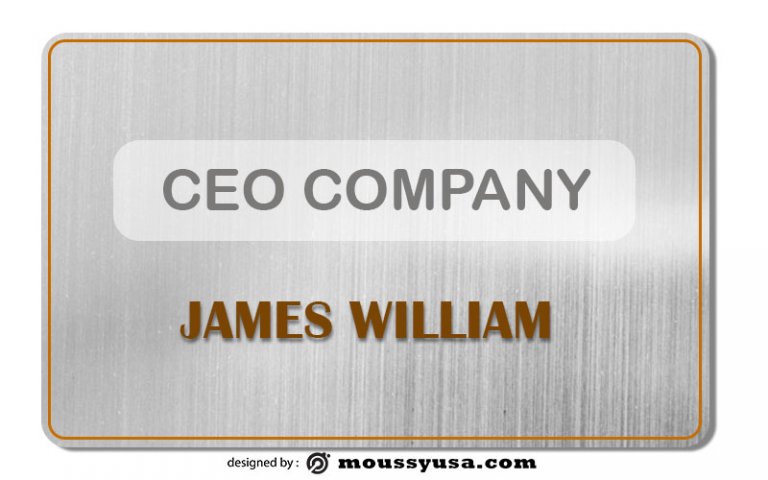 10+ Name Tag Template example psd design | Mous Syusa