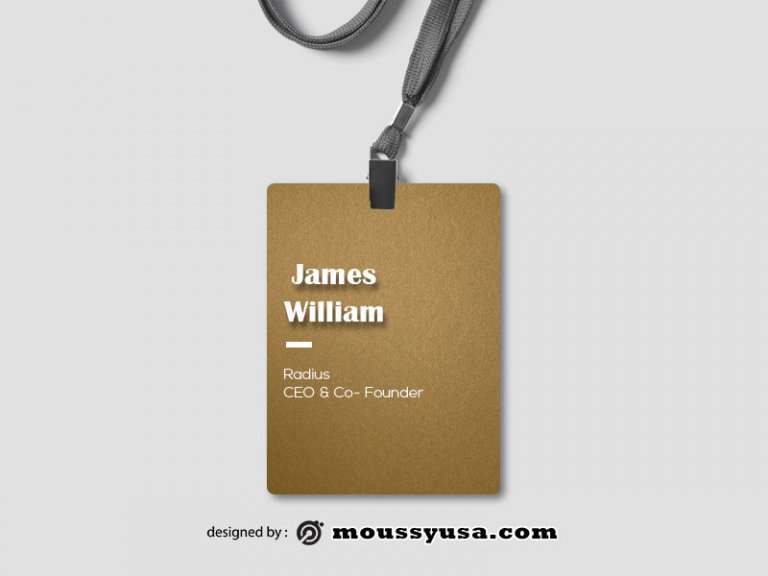 10+ Name Tag Template example psd design | Mous Syusa