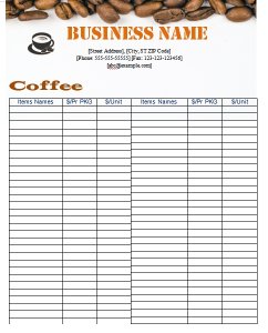 10+ Printable Price Sheet Templates Free Download | Mous Syusa
