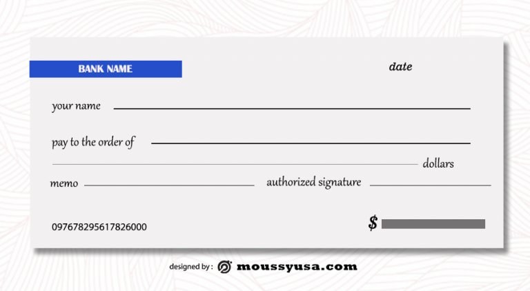 10+ Blank Check template free psd | Mous Syusa