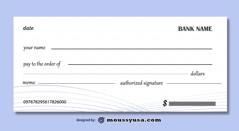 10+ Blank Check template free psd | Mous Syusa