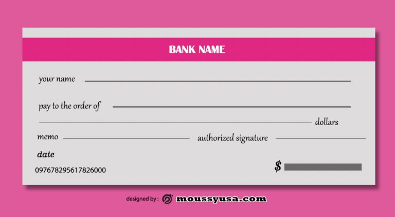 10+ Blank Check template free psd | Mous Syusa