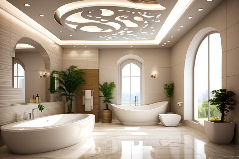 25 Bathroom False Ceiling Designs | Mous Syusa