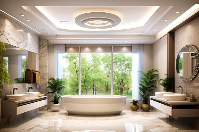 25 Bathroom False Ceiling Designs | Mous Syusa