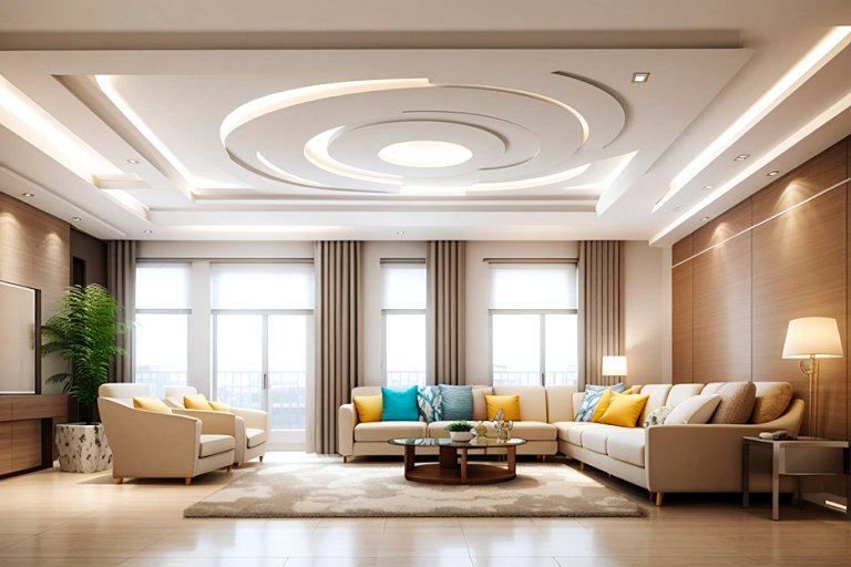 24 Simple False Ceiling Design for Hall | Mous Syusa