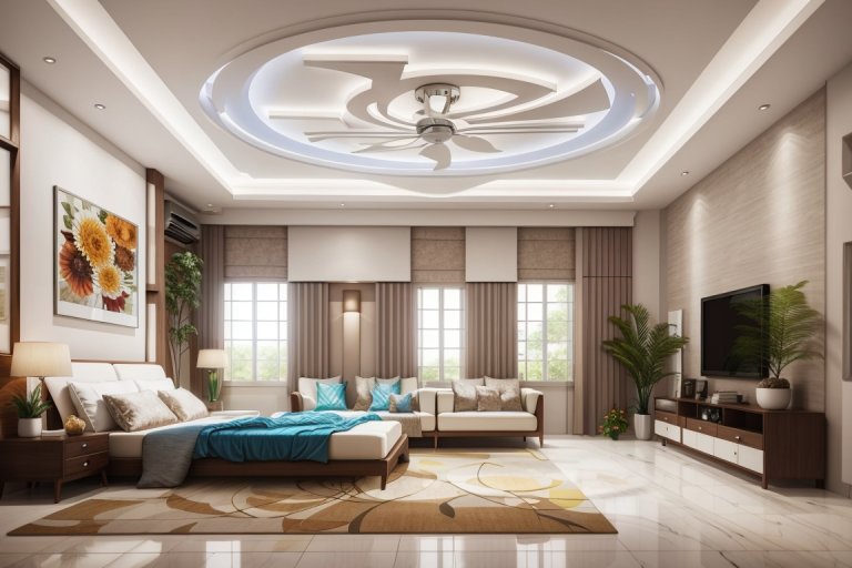 16 false ceiling design for hall with fans | Mous Syusa